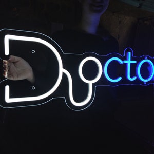 Doctor Neon Sign, Doc Led Light, Physician Neon Light, Light Sign for a ...