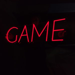 Game on Neon Sign, Game Led Light Sign, Custom Sign for Gamer for ...