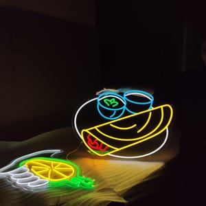 Masala Dosa Neon Sign, Masale Dosey Led Sign, South Indian Dish Led ...