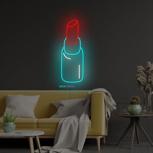 Lipstick Neon Sign, Makeup Led Neon, Beauty Salon Led Lights, Women's ...
