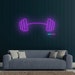 Dumbbell Neon Sign Barbell Led Neon Sport Led Light Custom - Etsy