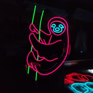 Sloth Neon Sign, Elusive Neon Light, Elusive Sloth Neon Light, Custom ...