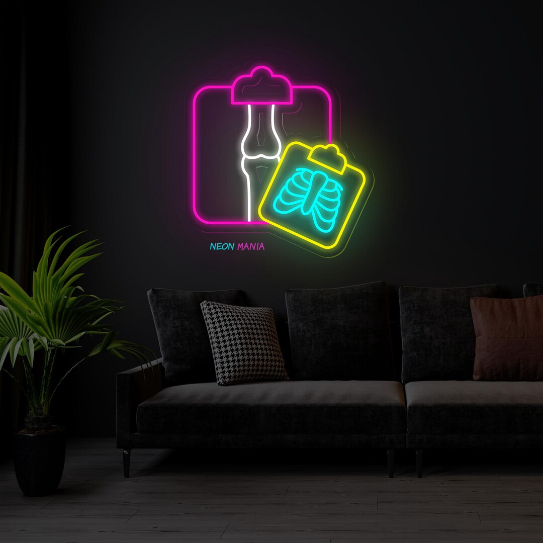 X-ray Neon Light - Medical Office Sign. Custom Radiology Sign. X-ray ...