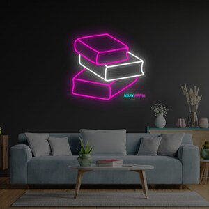 Books Neon Sign: Light up Your Home Library - Etsy UK