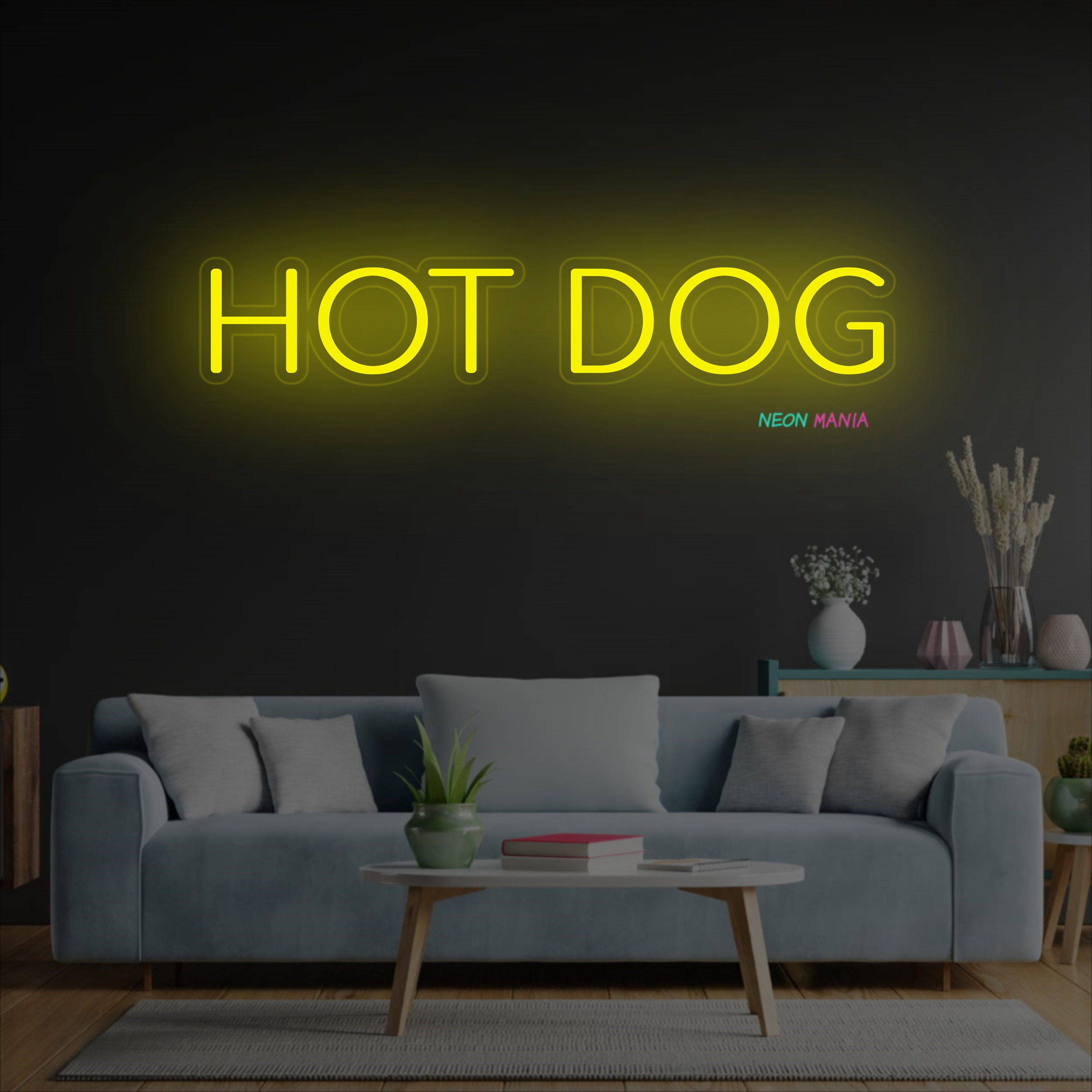 Hot Dog Neon Sign, Fast Food Led Neon, Street Food Led Lights, Hot Dog ...