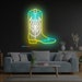 Cowboy Boot Neon Sign Cowboy Shoe Led Sign Western Neon - Etsy