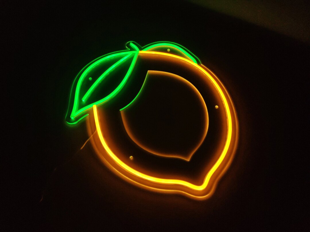 Lemon Neon Sign, Lime Led Light, Lemon Led Neon Sign, Custom Citrus ...