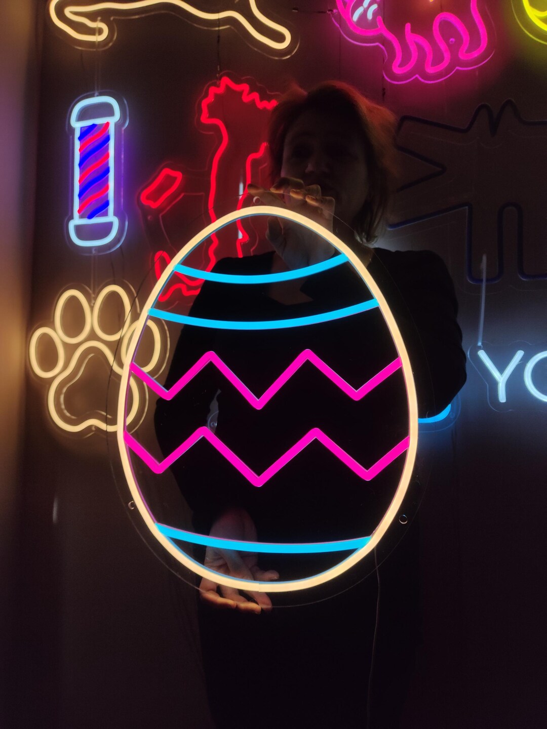 Easter Egg Neon Sign, Easter Decor Led Light, Custom Egg Led Sign, Egg ...