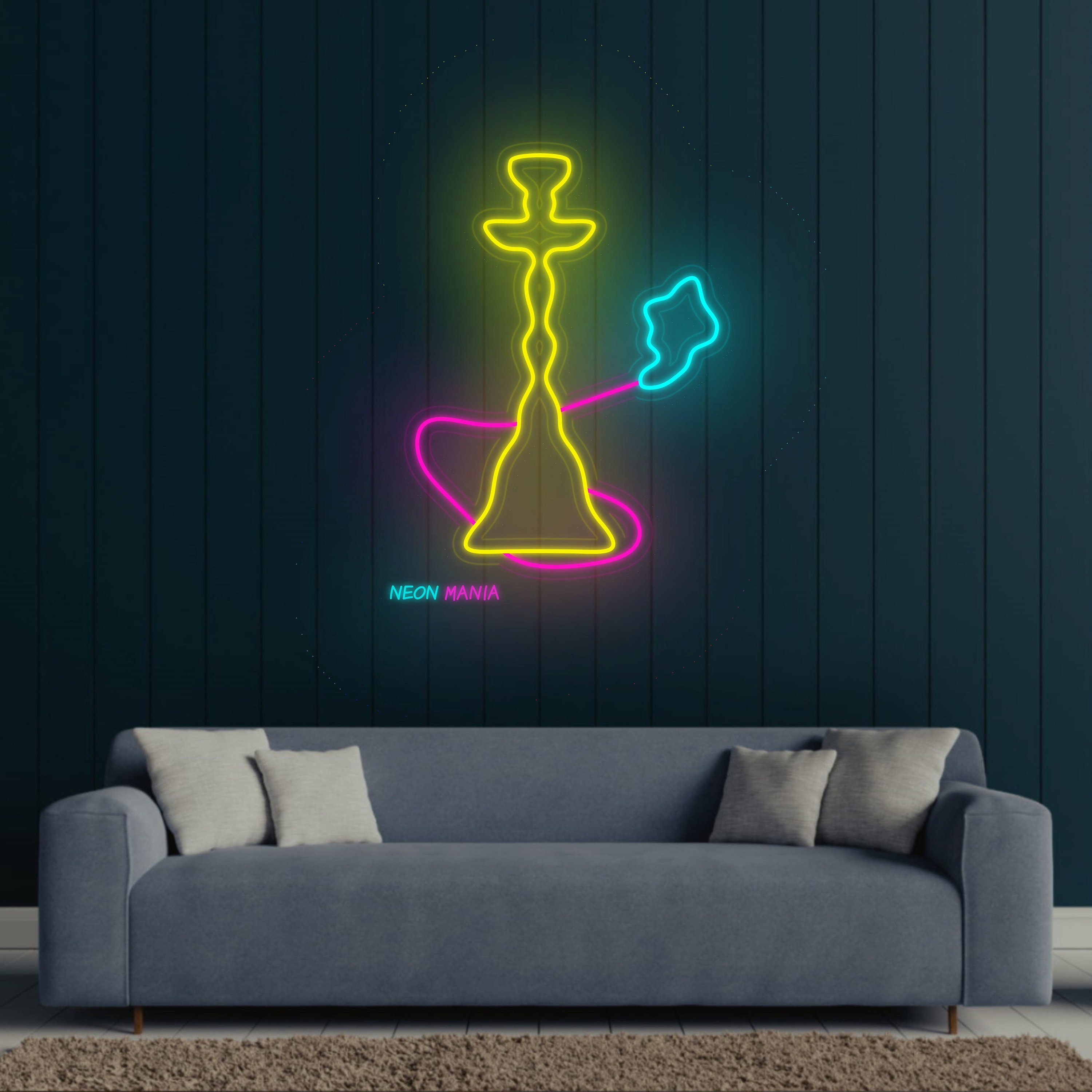 Hookah Neon Sign Hookah Lounge Light Sign Hookah Bar Led - Etsy