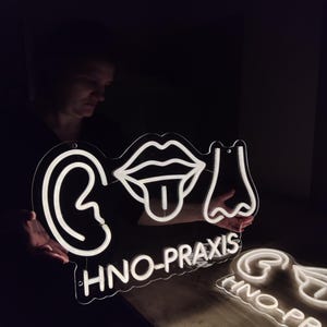 ENT Clinic Neon Sign: Light up Your Clinic. Ear, Nose & Throat Care Led ...
