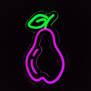 Pear Neon Sign, Fruit Led Light for Your Room Decor, Custom Pear Neon ...