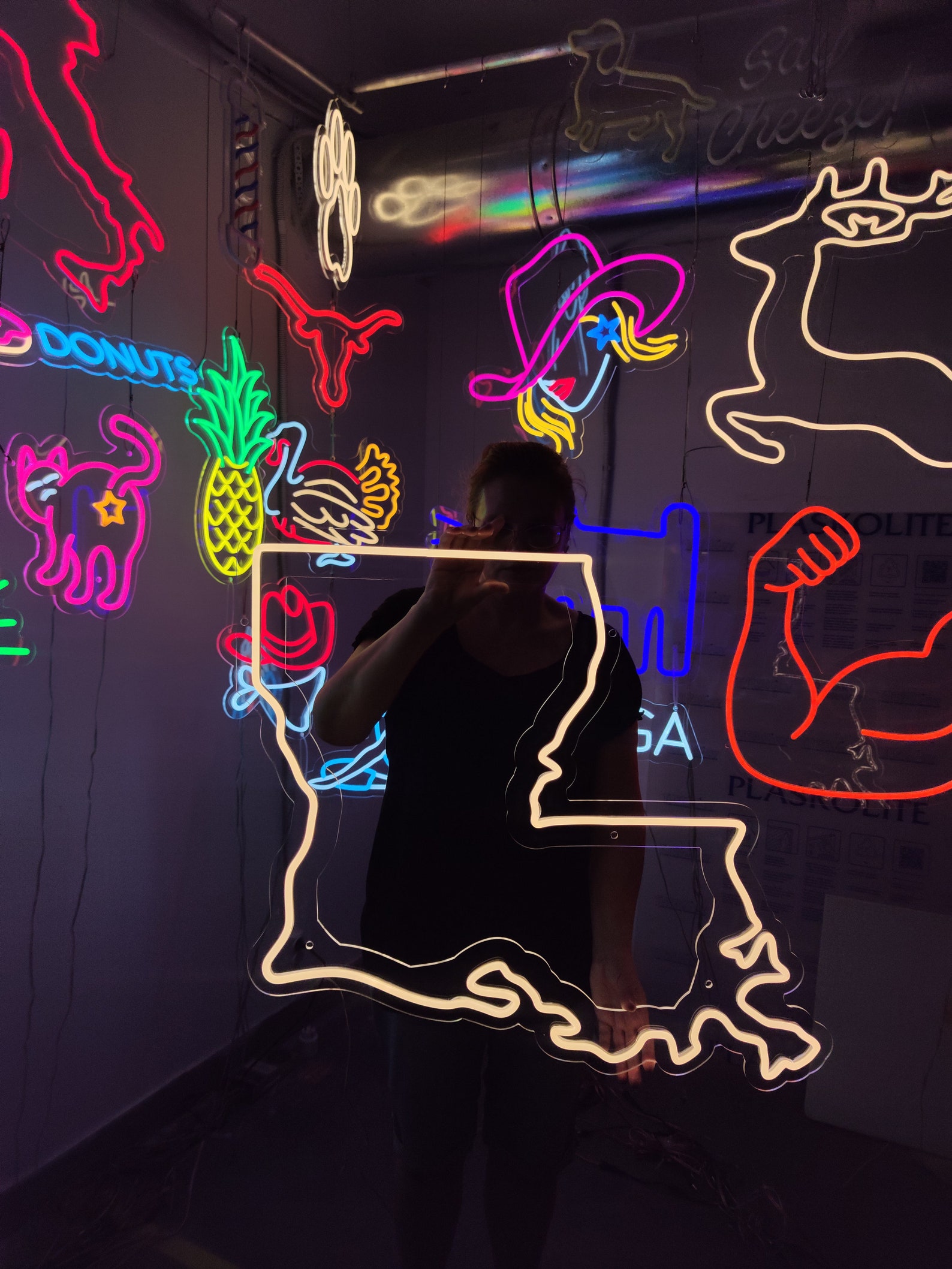 Louisiana Map Neon Sign, State of the United States of America Led Neon ...
