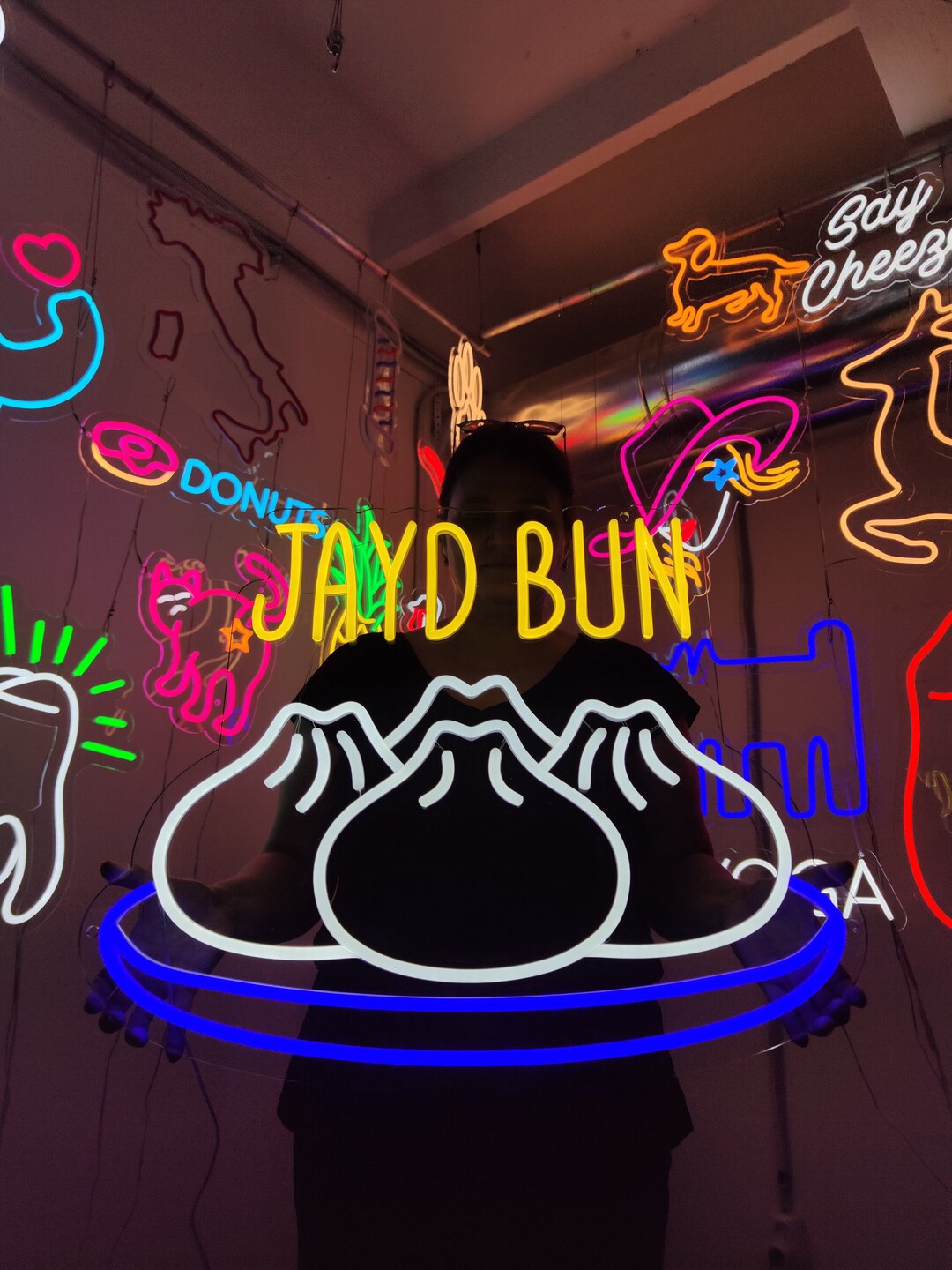 Baozi Neon Sign, Pao-tsih Led Sign, Bao Light Sign, Yeast-leavened ...