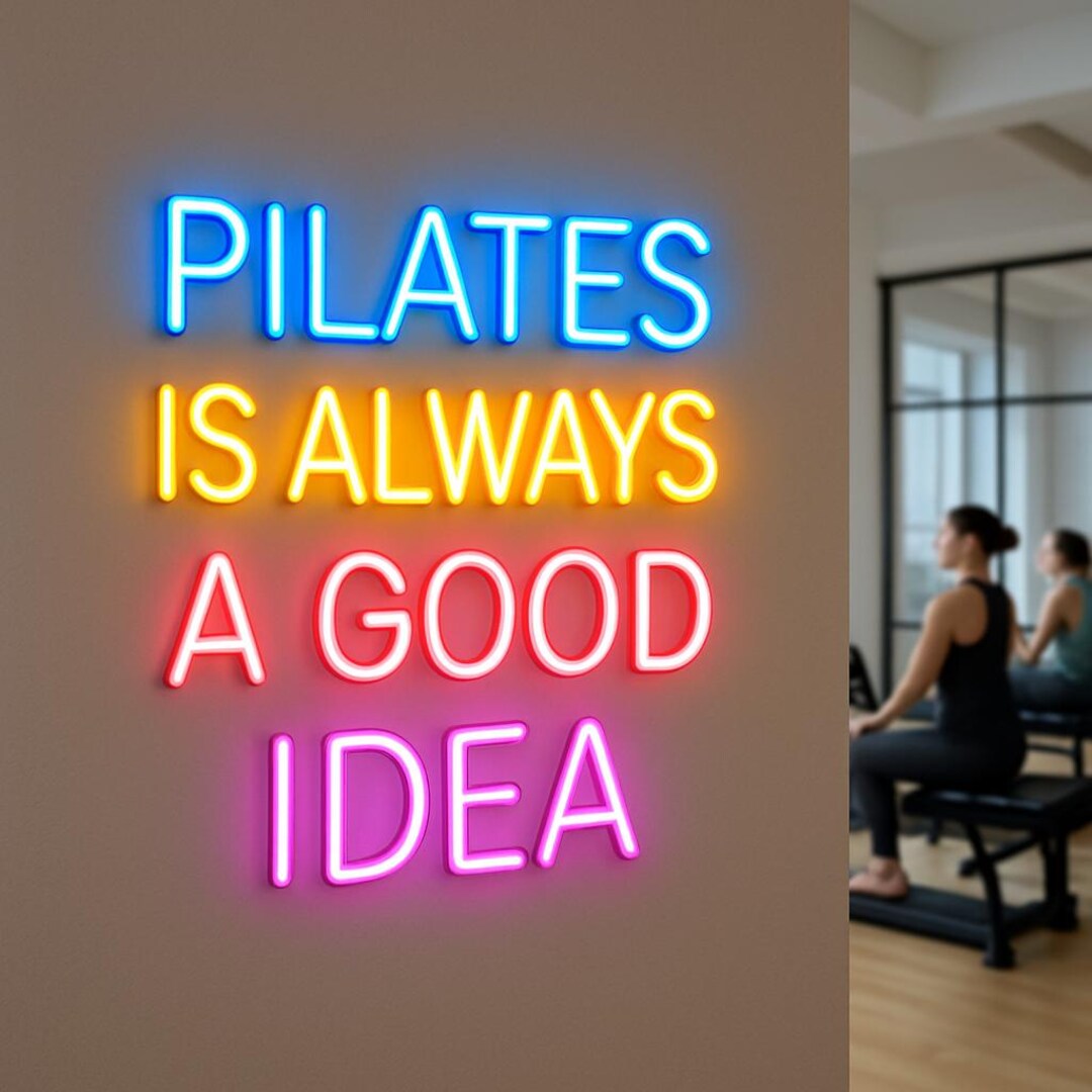 Pilates is Always a Good Idea Neon Sign. Pilates Light. Gift Idea for ...