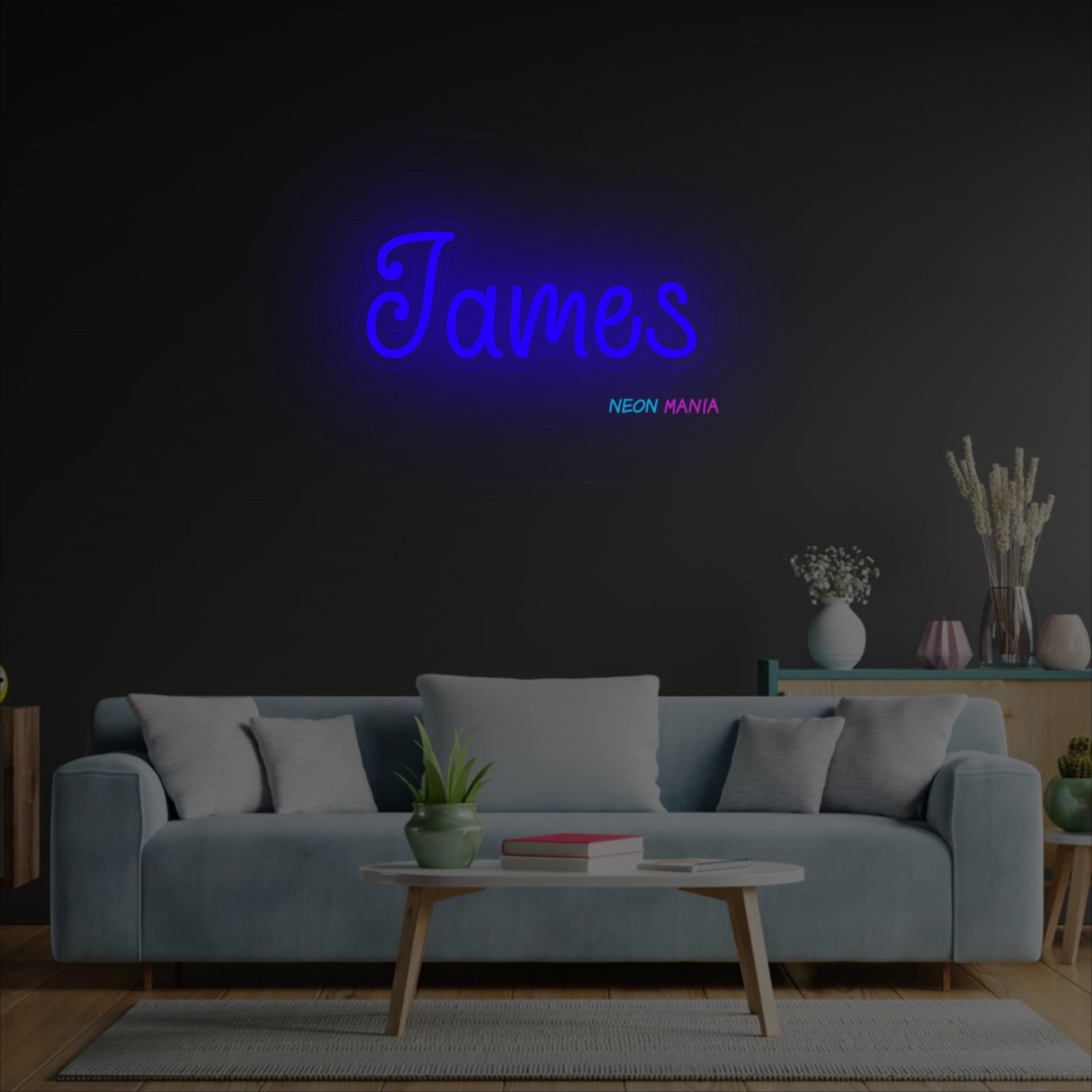 James Neon Sign James Led Neon Sign James Bespoke Neon Sign - Etsy