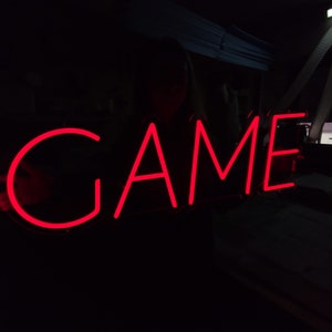 Game on Neon Sign, Game Led Light Sign, Custom Sign for Gamer for ...