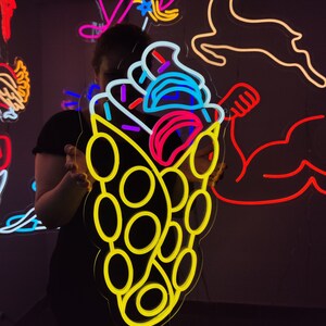 Bubble Waffle Neon Sign, Hong Kong Street Food Led Sign, Puffle Waffles ...