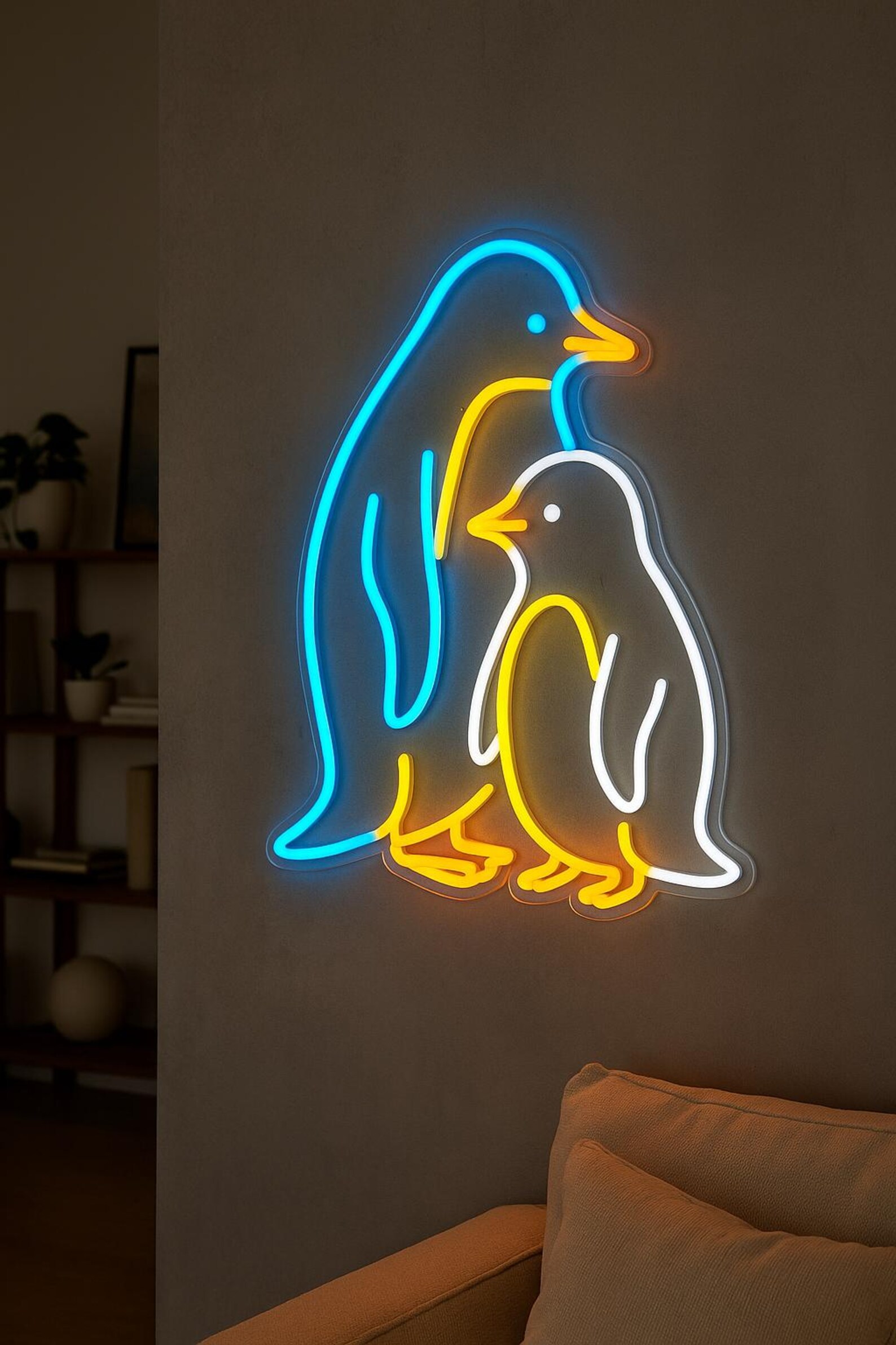 Penguin Neon Sign. Animal LED Decor. Baby Penguin Wall Decor - Etsy