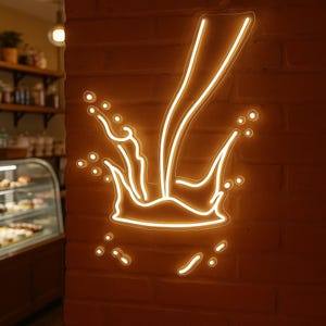 Melting Chocolate Neon Sign. LED Cake Shop Decor. Coffee Shop Neon ...