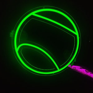 Tennis Ball Neon Sign, Sport Ball Led Neon Light, Custom Tennis Ball ...