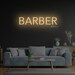 Barber Neon Sign Barbershop Led Sign Salon Led Light Barber - Etsy