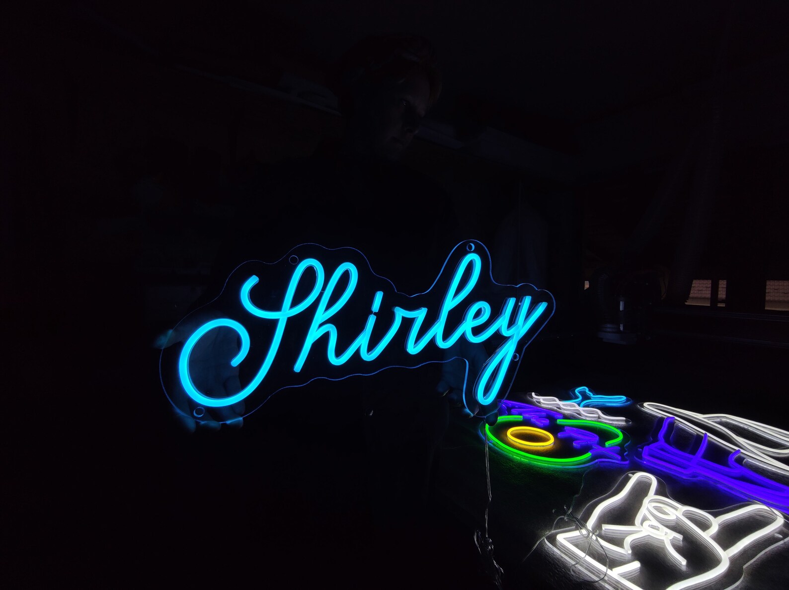 Shirley Name Neon Sign, Shirley Led Neon Sign, Custom Name Neon Sign ...