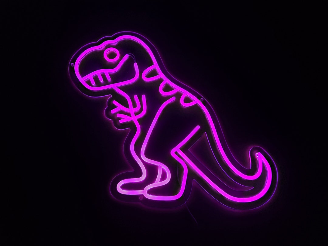 Dinosaur Neon Sign, Tyrannosaurus Led Neon Light, Custom Led Light up ...