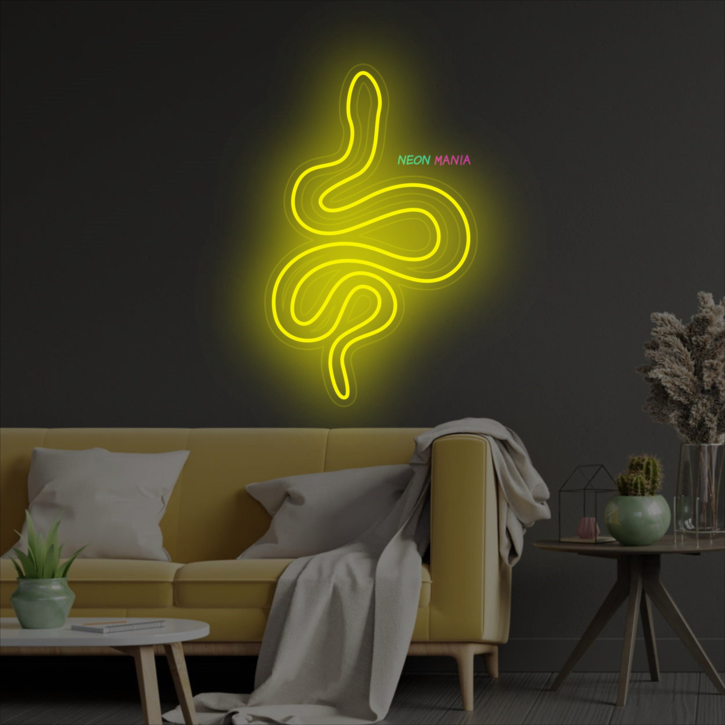 Snake Neon Sign, Animal Neon Light, Pet Led Light, Custom Snake Led ...