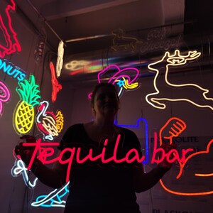 Tequila Bar Neon Sign, Tequila Bar Led Neon Sign, Tequila Bar Bespoke ...