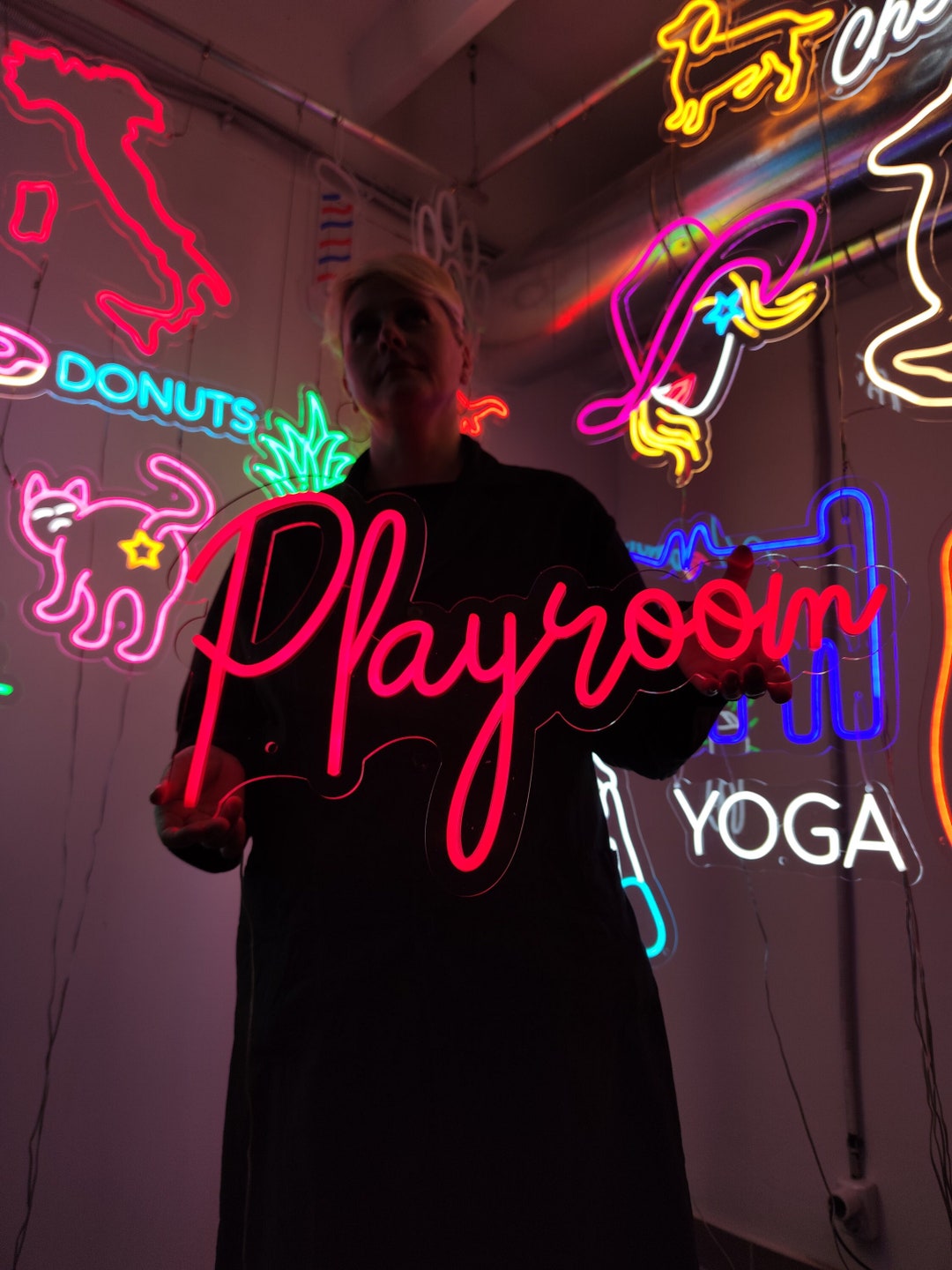 Playroom Neon Sign, Playroom Neon Lights, Custom Room Led Light Decor ...