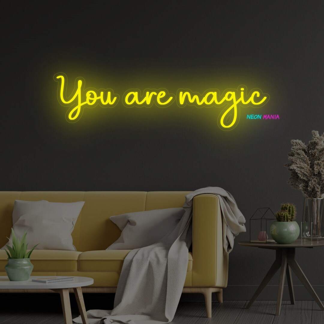 You Are Magic Neon Sign, Girl Power Led Neon, Magic Led Light, Custom ...