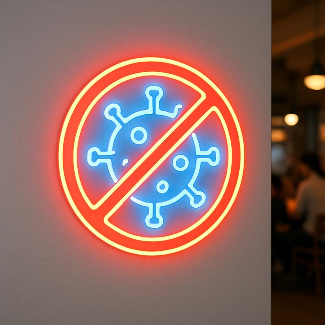 Infectious Disease Hospital Neon Sign. Clinic for Diagnosis and ...