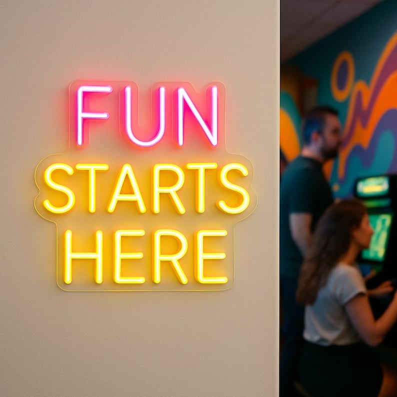 Children's Entertainment Centers Neon Sign. Quest Rooms for Children ...
