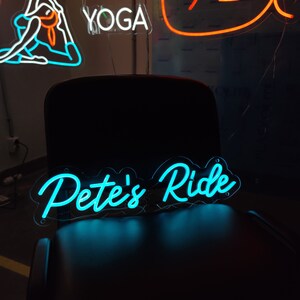 Custom Car Neon Sign. Personalized Car Sign. Garage Led Light Sign ...