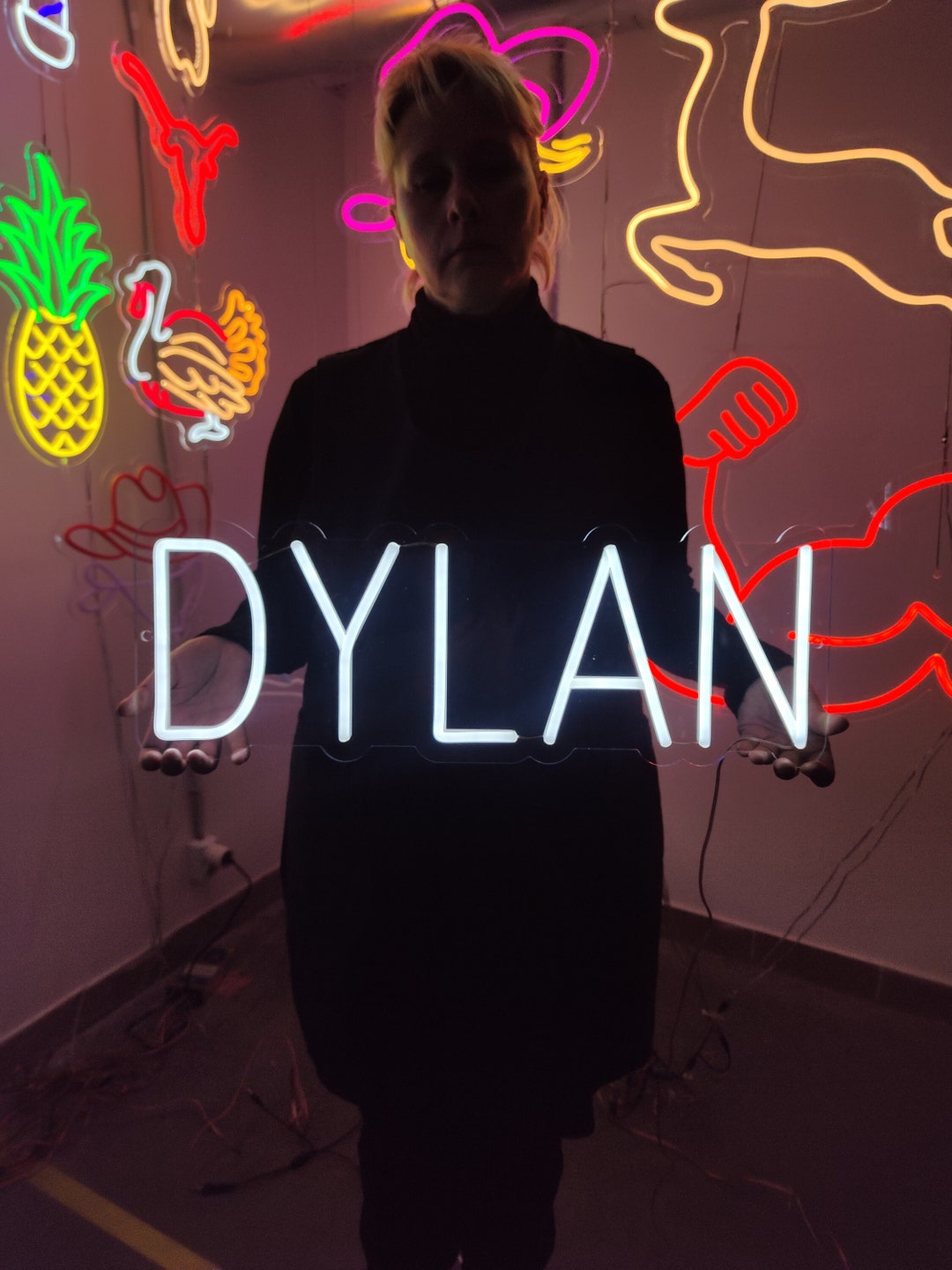 Dylan Neon Sign, Dylan Name Led Sign, Custom Name Neon Sign, Kids Name ...