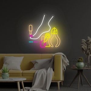 Pedicure Neon Sign, Pedicure Salon Decor Led Neon, Pedicure Master ...