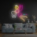 Tooth Fairy Neon Sign, White Molar Led Neon, Medicine Led Light ...