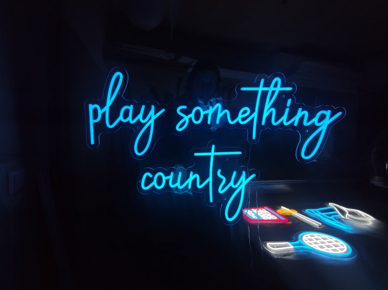 Play Something Country Neon Sign Music Neon Light Play Led - Etsy