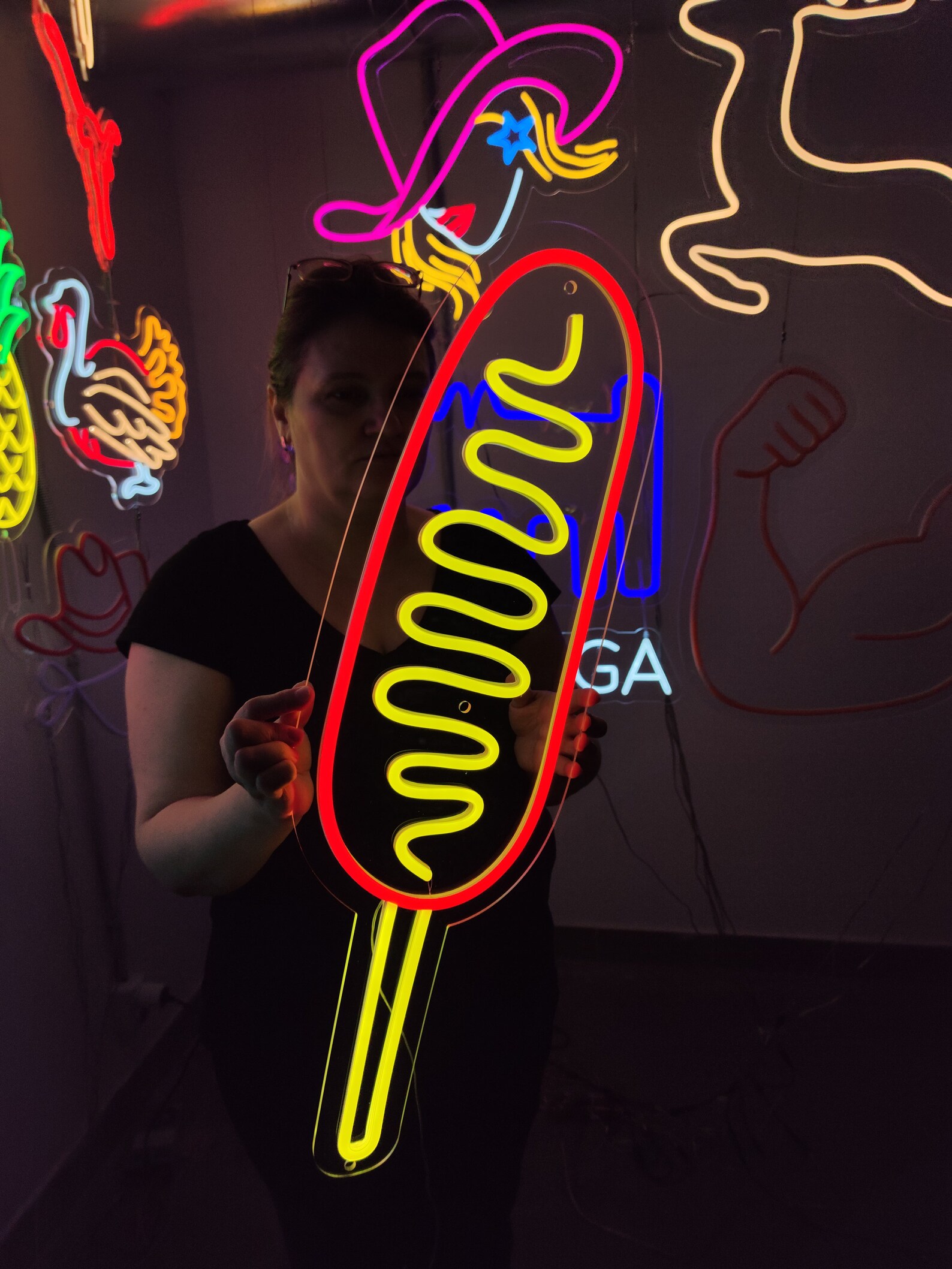 Corn Dog Neon Sign, Fast Food Led Light, Food Neon Light for Bar, Corn ...