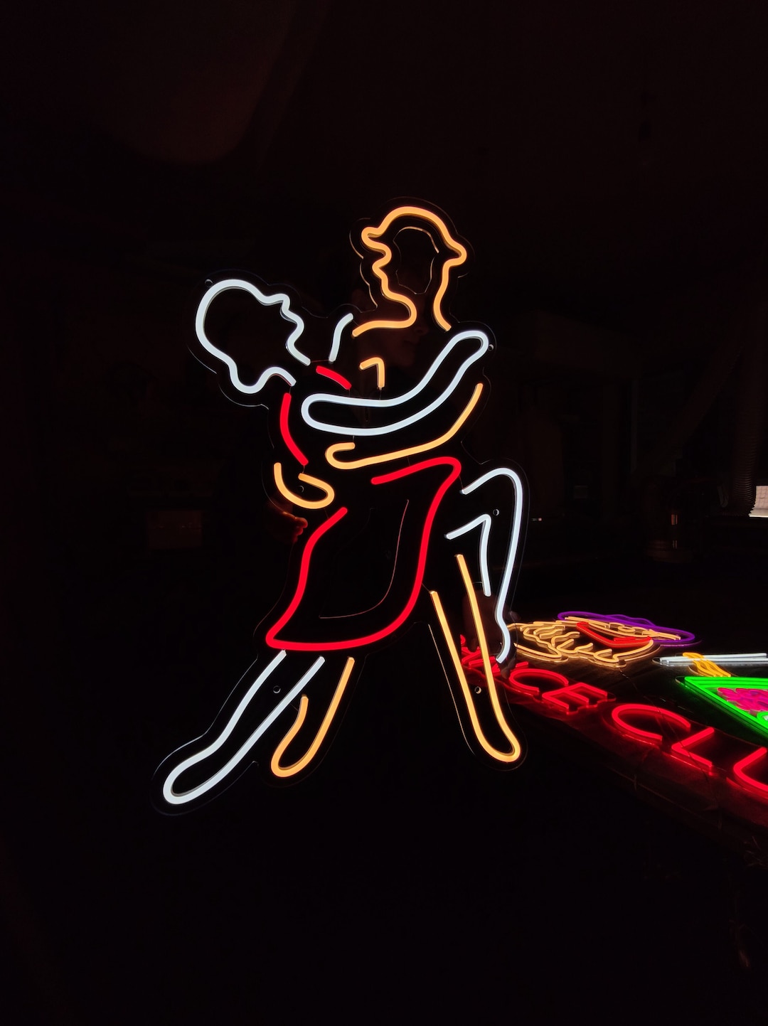 Dancers Neon Sign, Ballroom Dancing Neon Light, Dance Studio Led Light ...