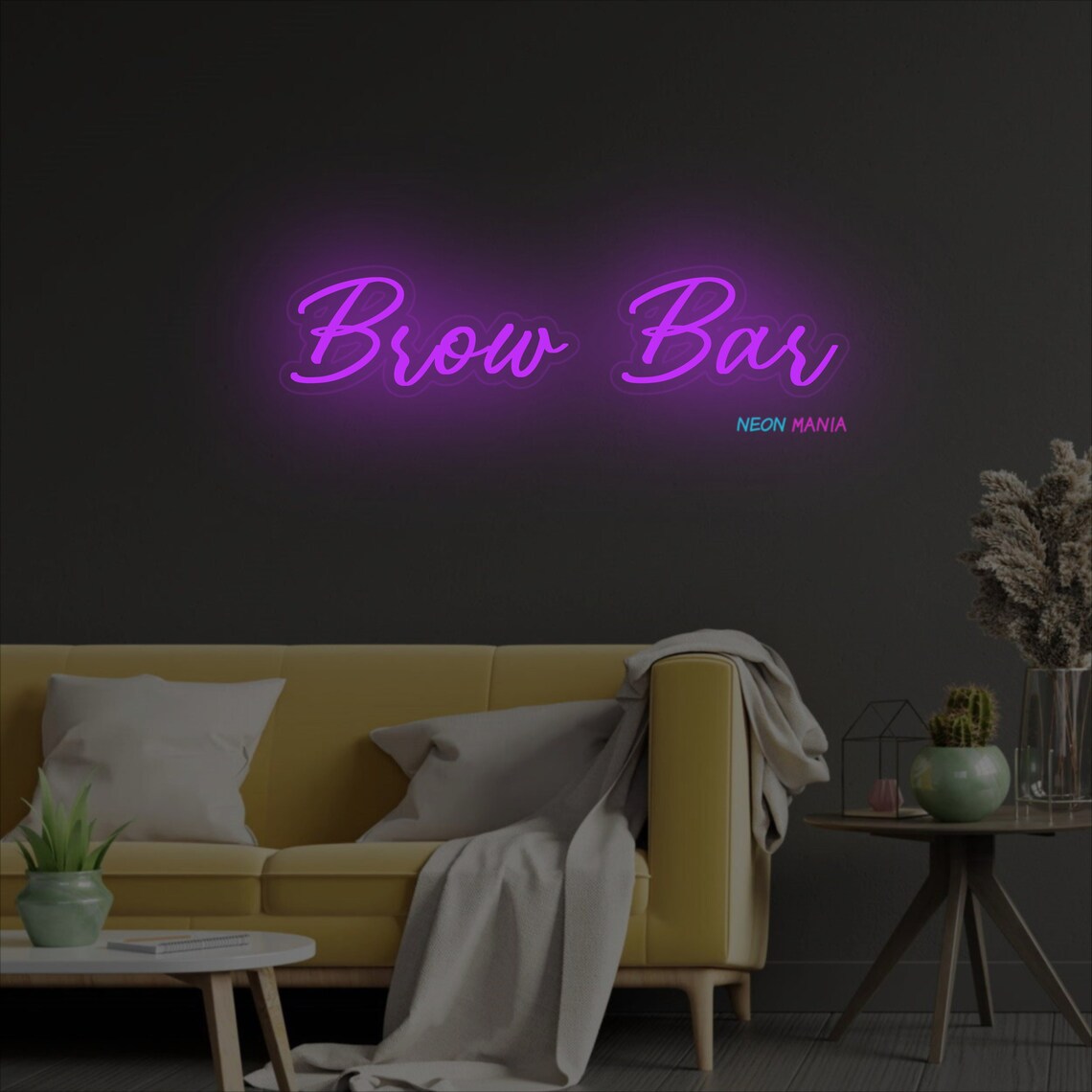 Brow Bar Neon Sign Brow Salon Led Neon Beauty Salon Led - Etsy