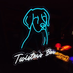 Labrador Neon Sign, Dog Led Sign, Pet Shop Decor Led Light, Custom Gift ...