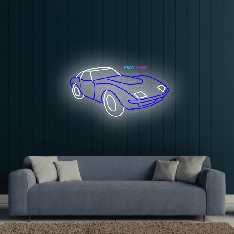 Car Neon Sign Retro Car Led Light Sign Custom Vintage Neon - Etsy