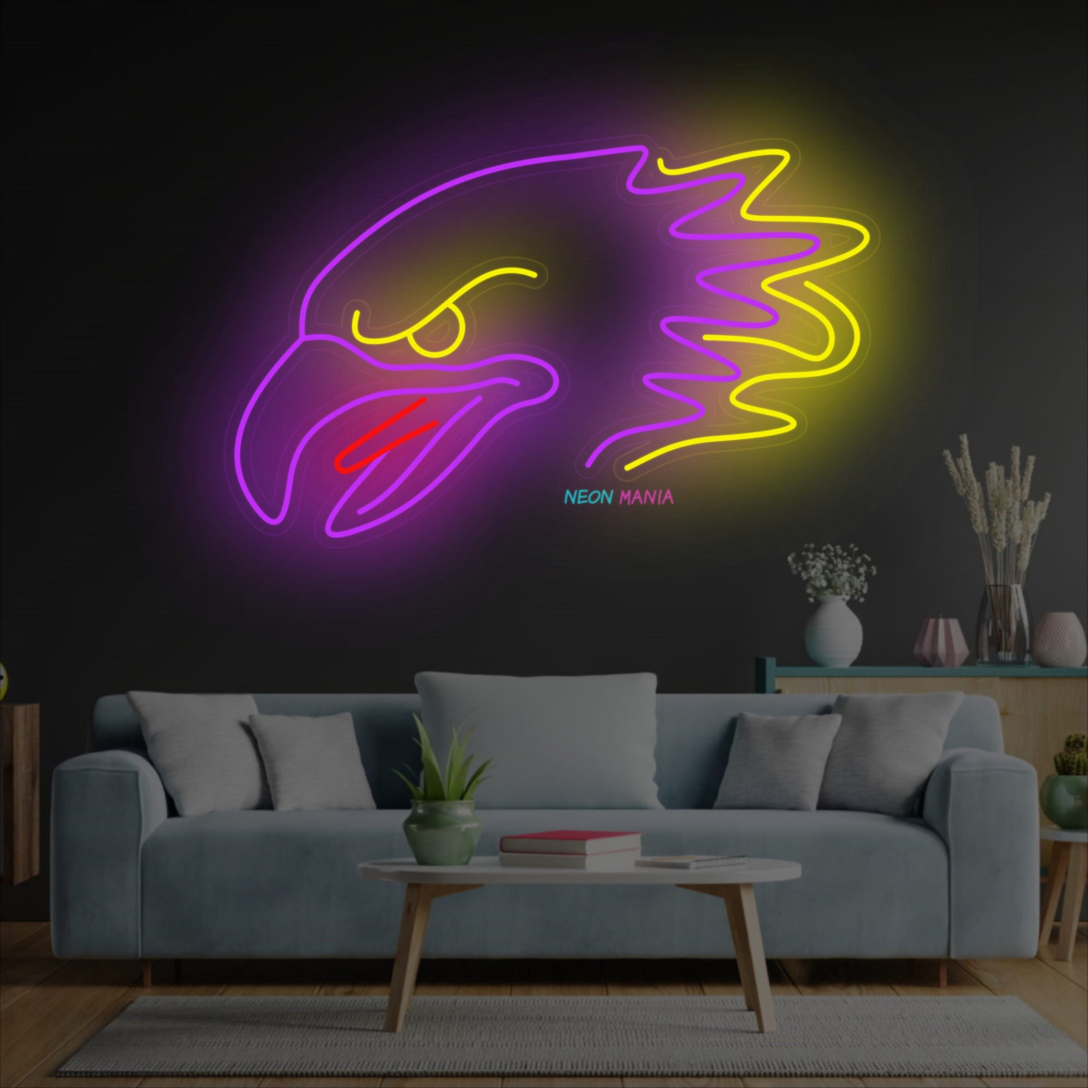 Eagle Neon Sign, Hawk Led Light, Bird Neon Light, Custom Flying Bird ...