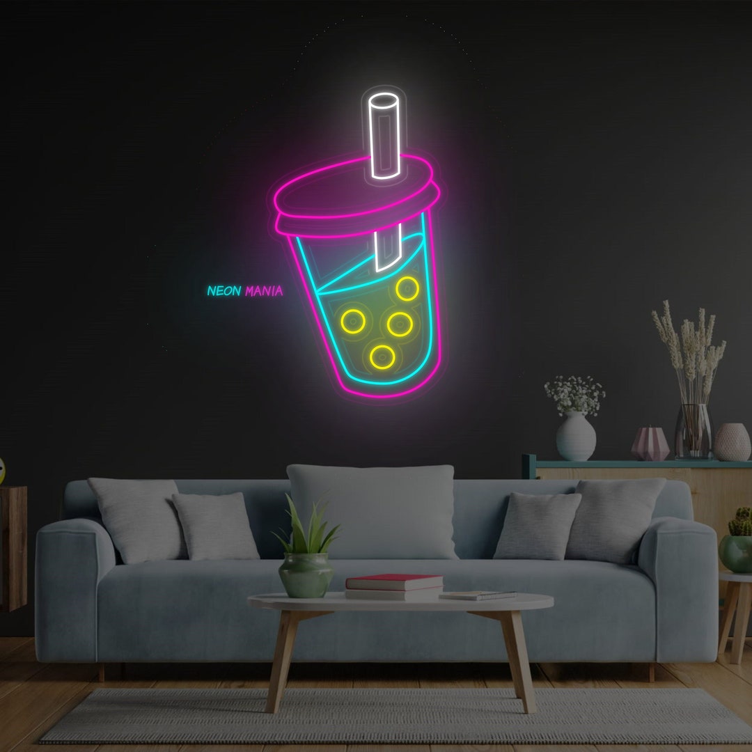 Bubble Tea Neon Sign: Light up Your Boba Shop - Etsy