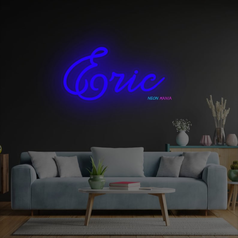 Eric Name Neon Sign Eric Led Neon Sign Custom Name Neon - Etsy