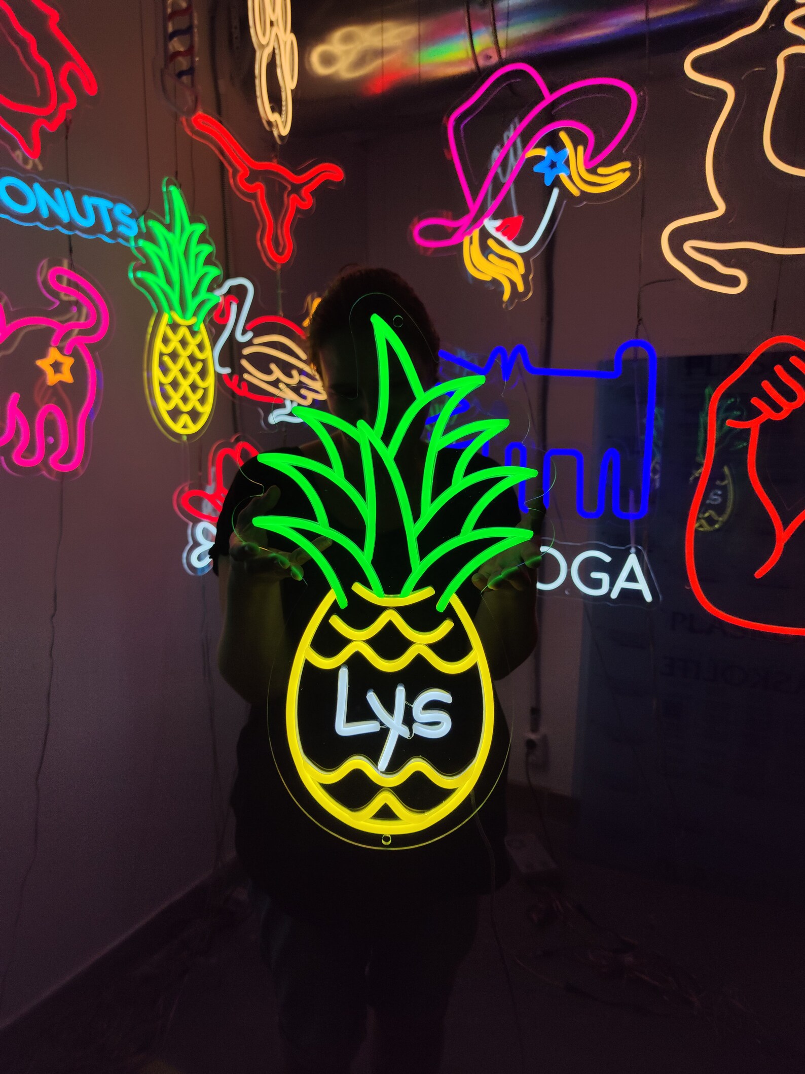 Fruit Neon Sign, Pineapple Neon Sign, Ananas Light Sign, Custom Fruit ...
