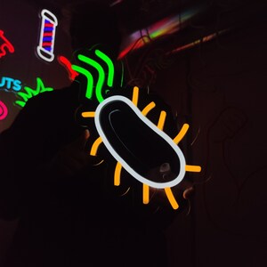Bacterium Neon Sign, Cell Led Light, Microorganism Led Neon Sign ...