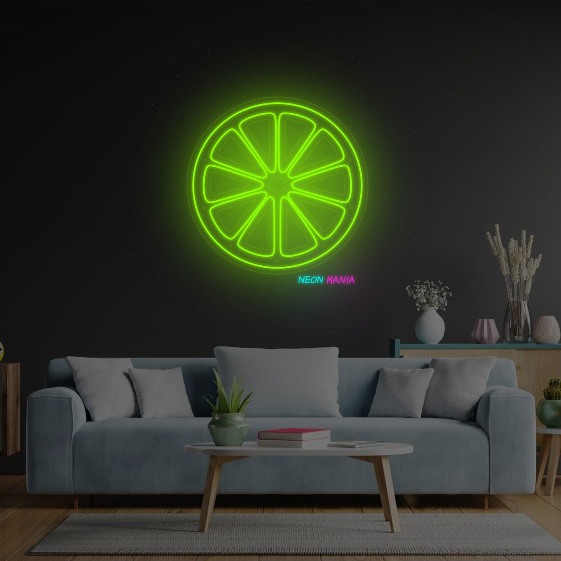 Orange Neon Sign, Lemon Led Sign, Tangerine Neon Light, Custom Fruit ...