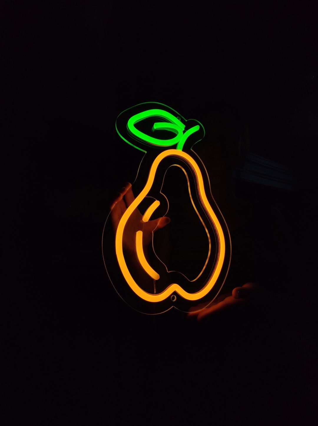 Pear Neon Sign Fruit Led Light for Your Room Decor Custom - Etsy